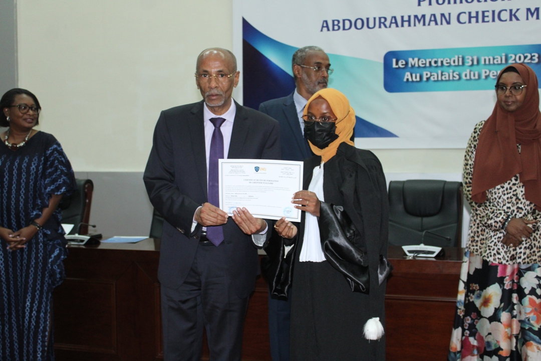 Ecole nationale d’Etudes Judiciaire : Remise de certificat à la 1ère ...