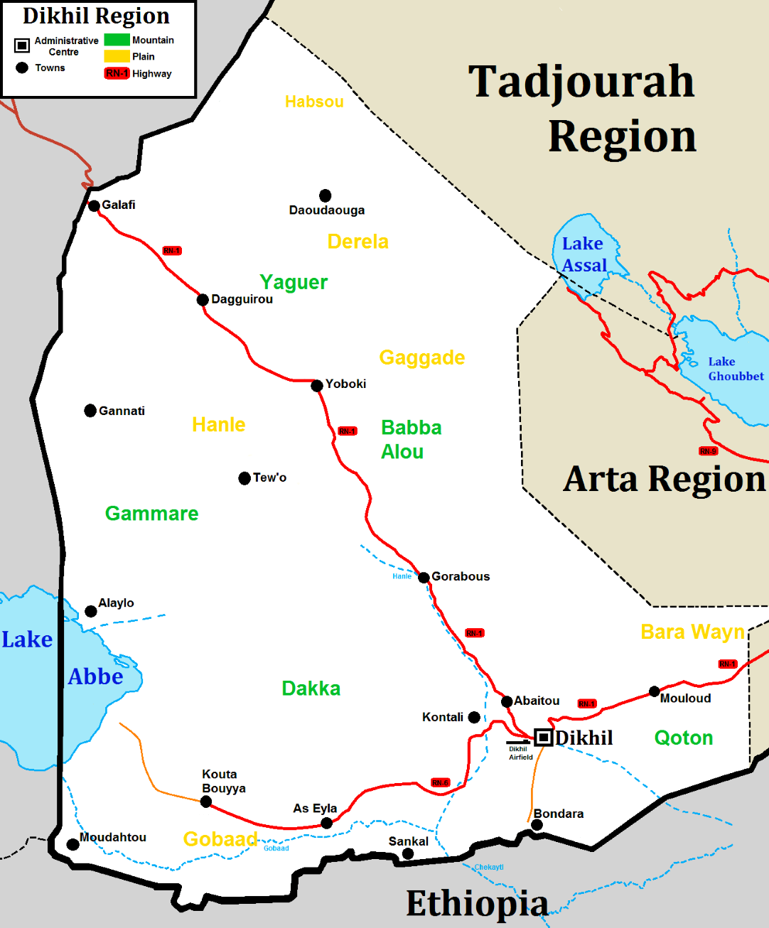 Zoom sur la région de Dikhil | LA NATION
