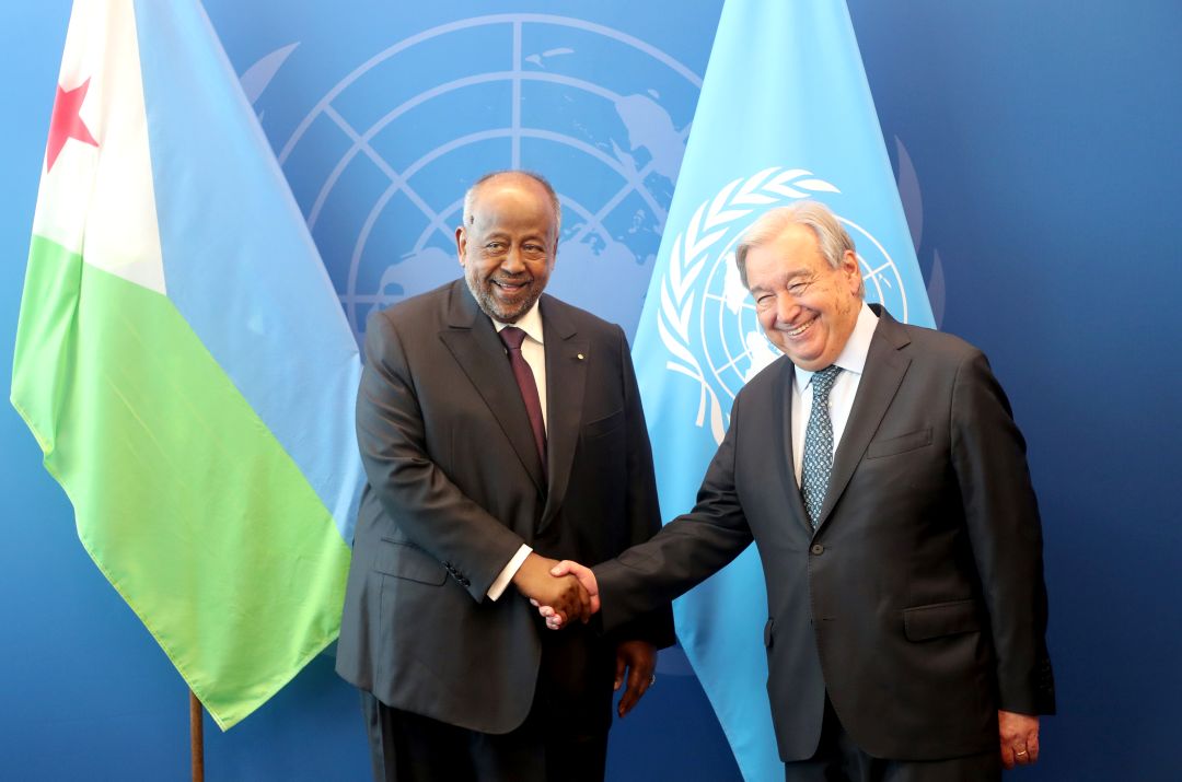 En marge de la 80e Assemblée générale : Le Président Ismail Omar Guelleh s’entretient avec le ...